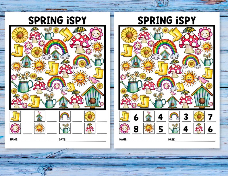 Spring Games, Ispy Kids Printable, Spring Activities for Kids ...