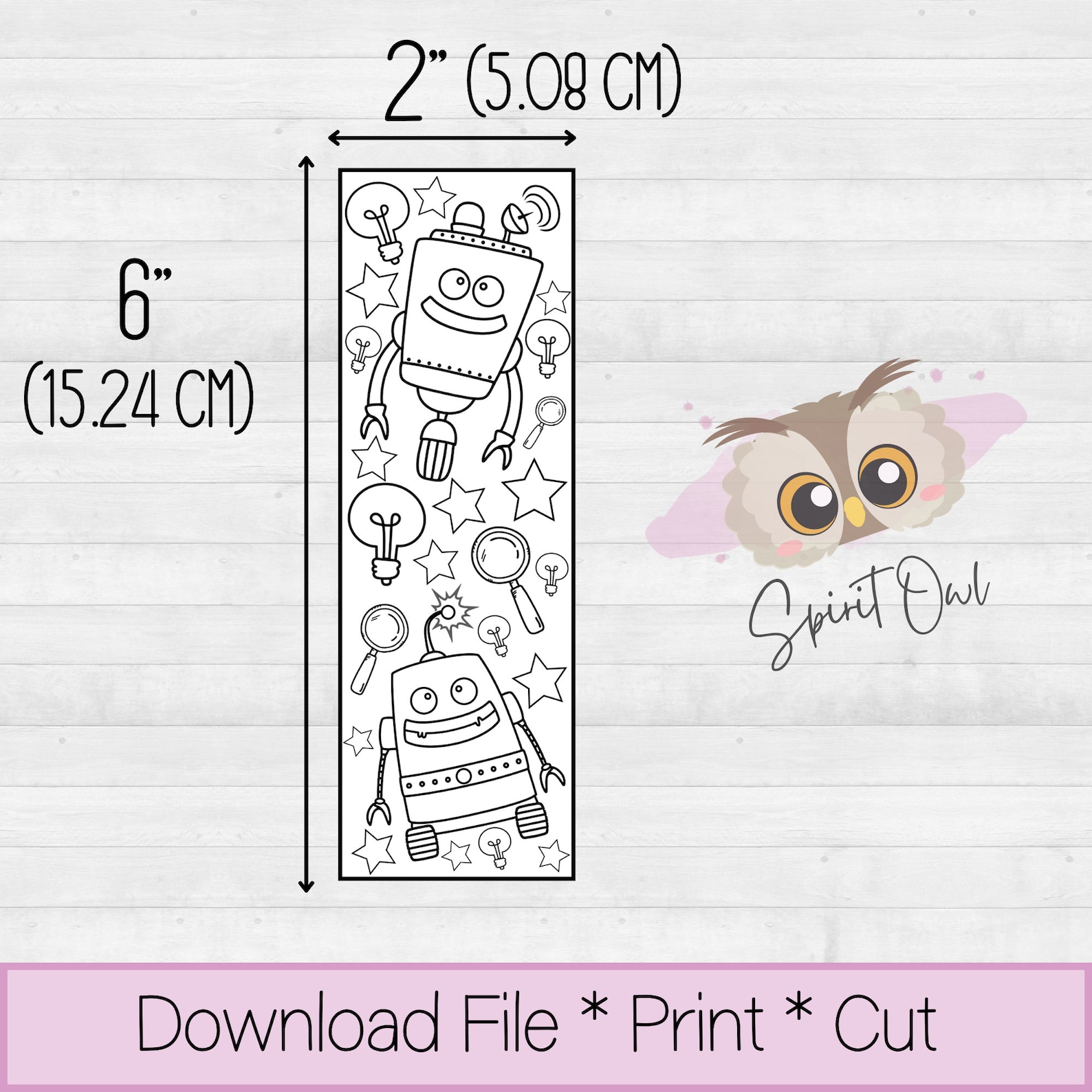 Robot Party Favor, Printable Bookmarks to Color, Reading Rewards for ...