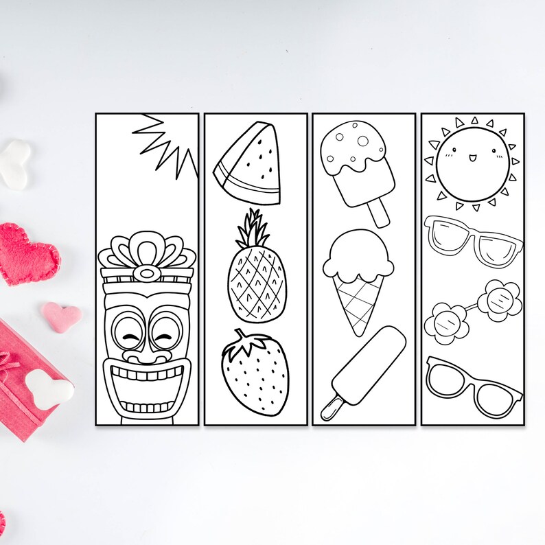 Beach Bookmark, Cheap Gifts for Teens, Bookmarks to Color, Best Friend ...