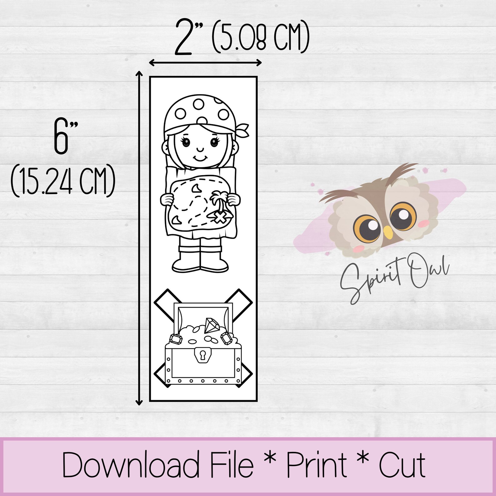 Bookmarks to Color, Pirate Party Favors, Printable Gifts, Reading ...