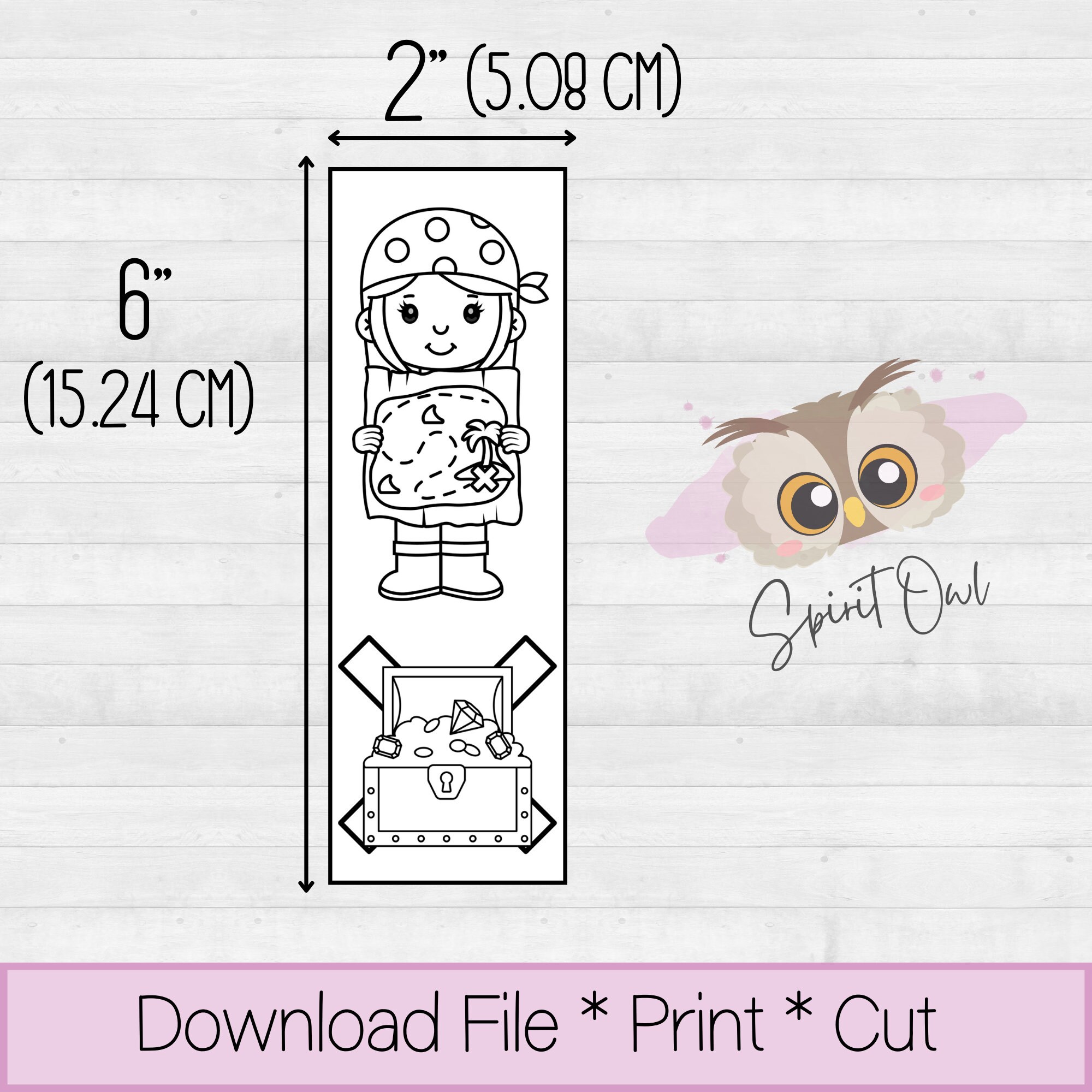Bookmarks to Color, Pirate Party Favors, Printable Gifts, Reading ...
