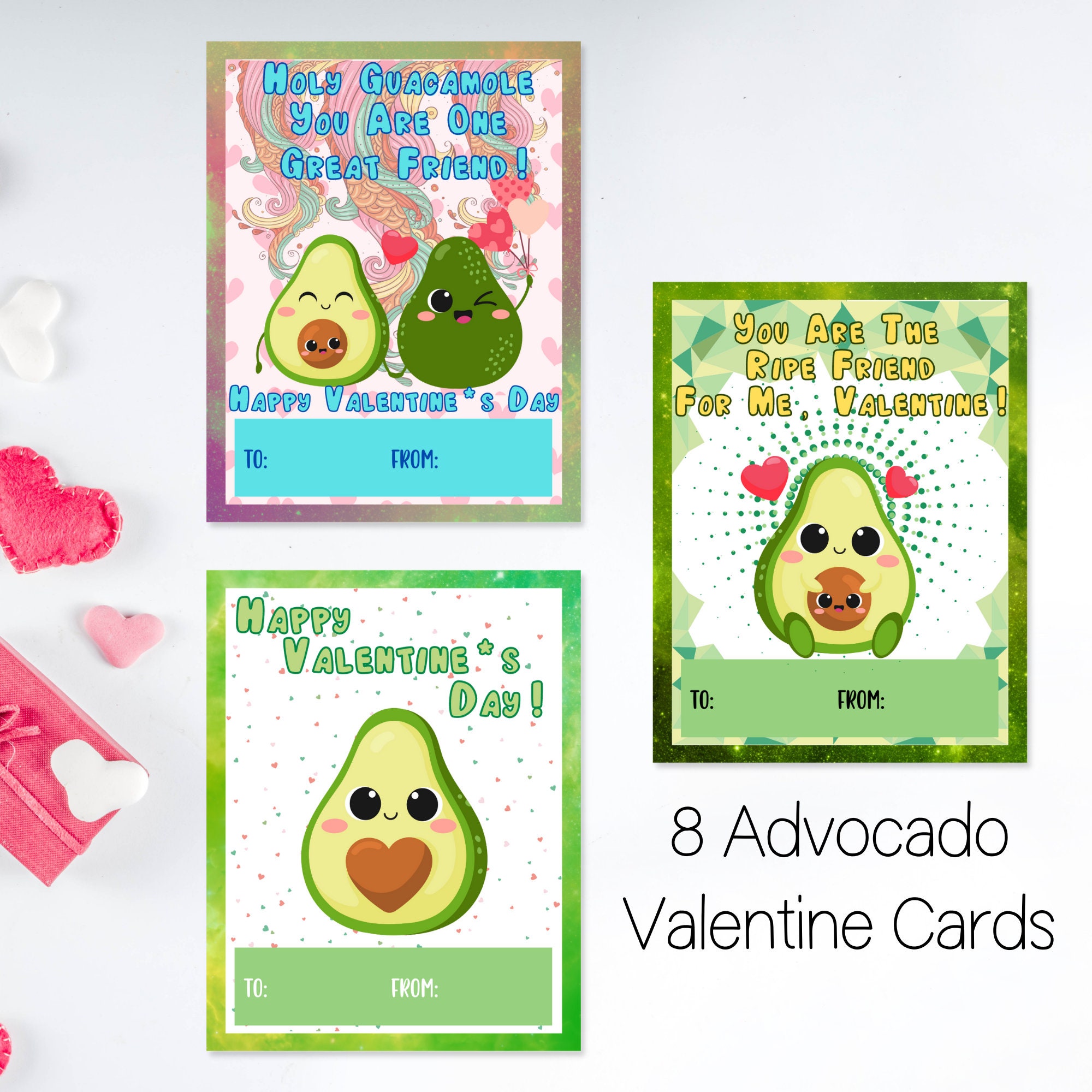 Valentine Card Bundle, Printable Valentine Cards for Classroom, Emoji ...