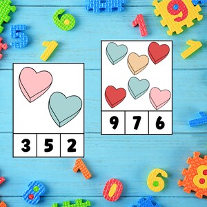 Math Flashcards, Counting Clip Cards, Homeschool Downloads, Printable ...