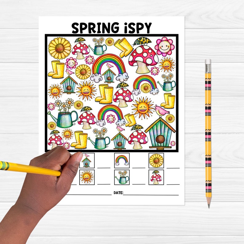 Spring Games, Ispy Kids Printable, Spring Activities for Kids ...