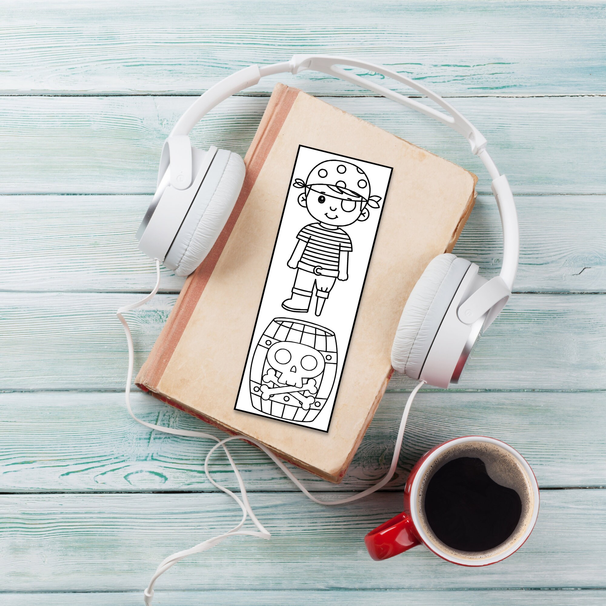 Bookmarks to Color, Pirate Gifts for Kids, Cheap Party Favors, Reading ...