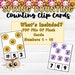 Counting Clip Cards, Homeschool Math, Flashcards, Printable Learning ...