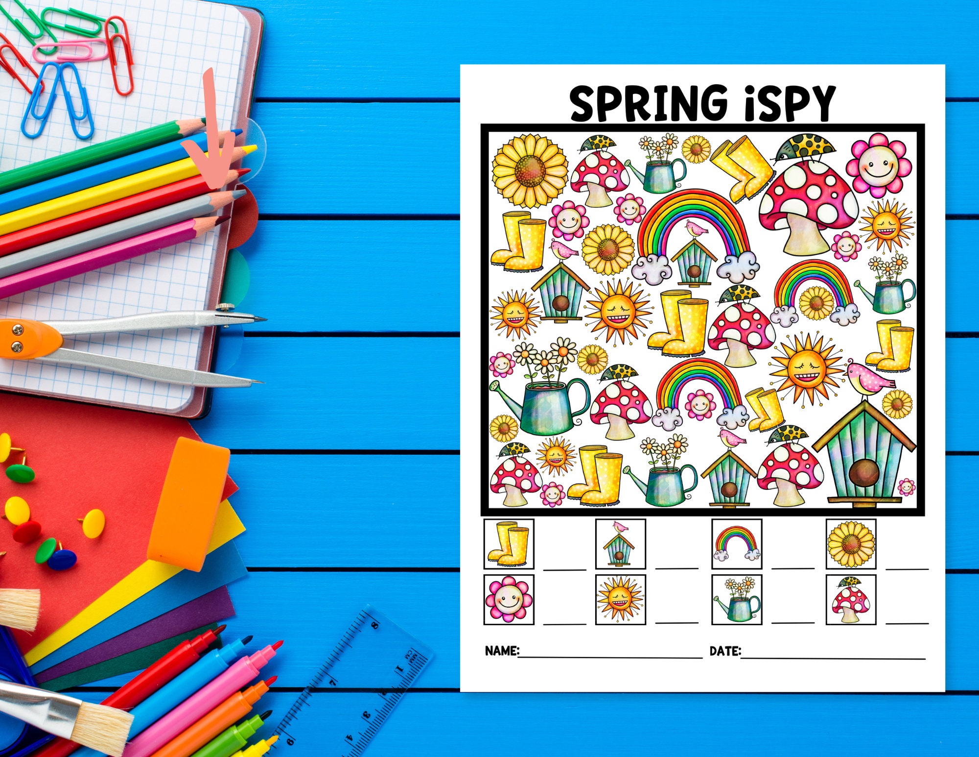 Weather Coloring Page, Learning Activity Book, Spring Worksheets ...
