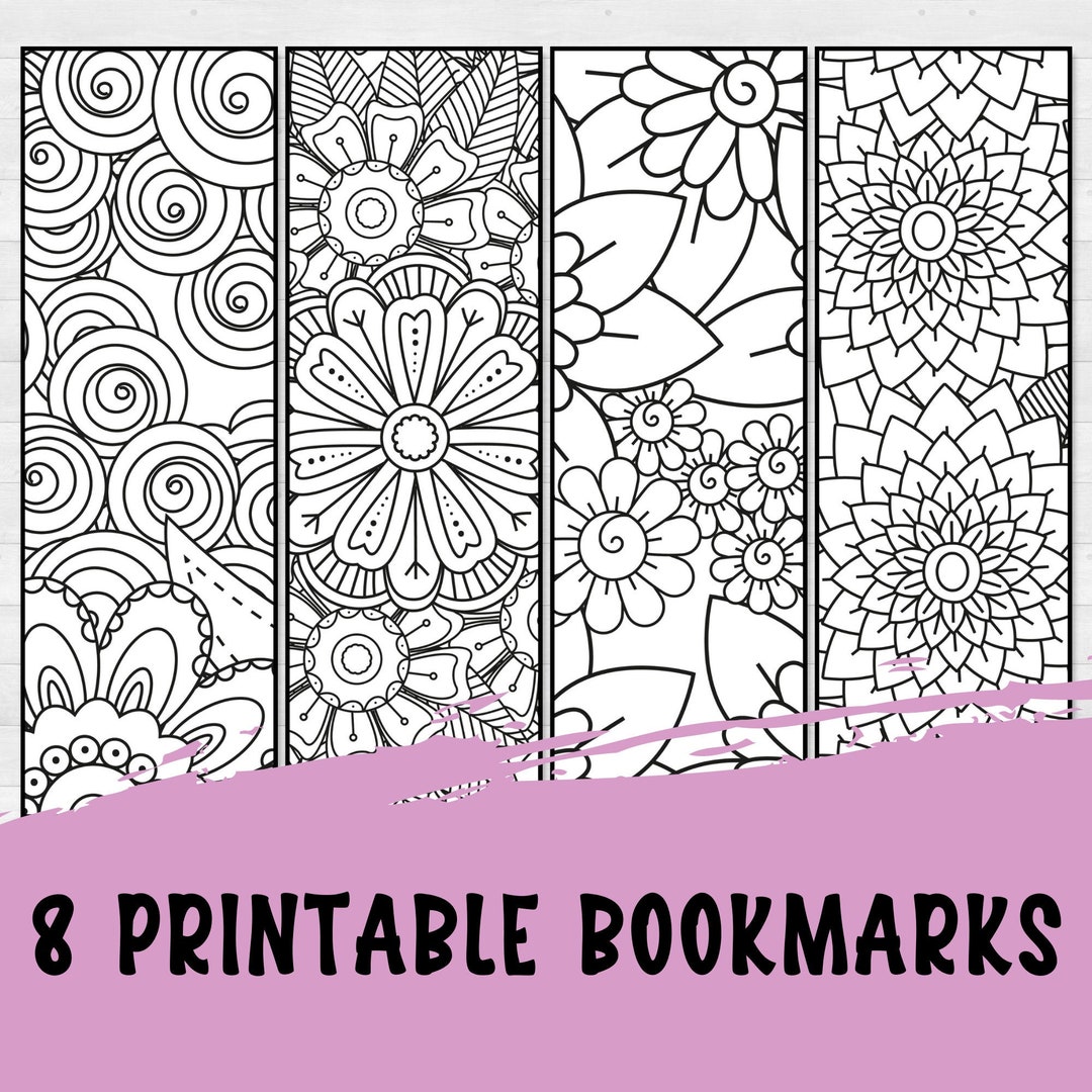 Mandala Coloring Bookmarks, Last Minute Gifts for Her, Printable Gifts ...
