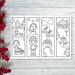 Winter Bookmarks to Color, Student Gifts From Teacher, Reading Gifts ...