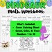Preschool Math Worksheets, Number Tracing Printable, Dinosaur Coloring ...