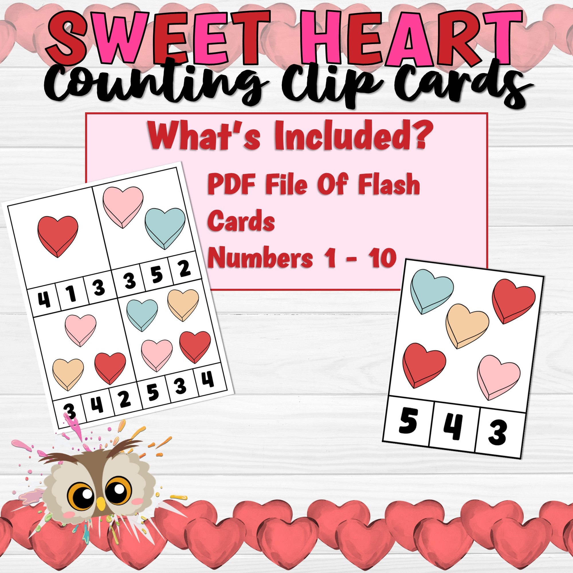 Math Flashcards, Counting Clip Cards, Homeschool Downloads, Printable ...