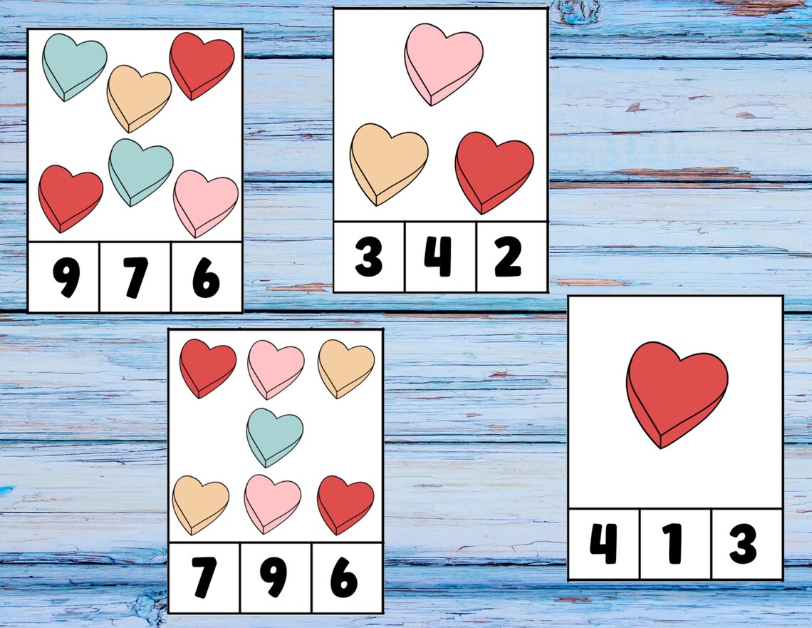 Math Flashcards, Counting Clip Cards, Homeschool Downloads, Printable ...