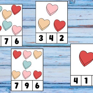 Math Flashcards, Counting Clip Cards, Homeschool Downloads, Printable ...