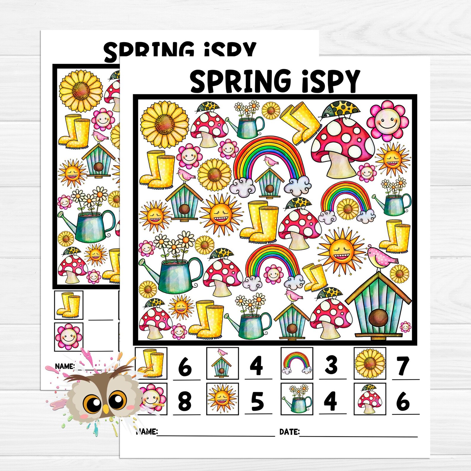 Spring Games, Ispy Kids Printable, Spring Activities for Kids ...
