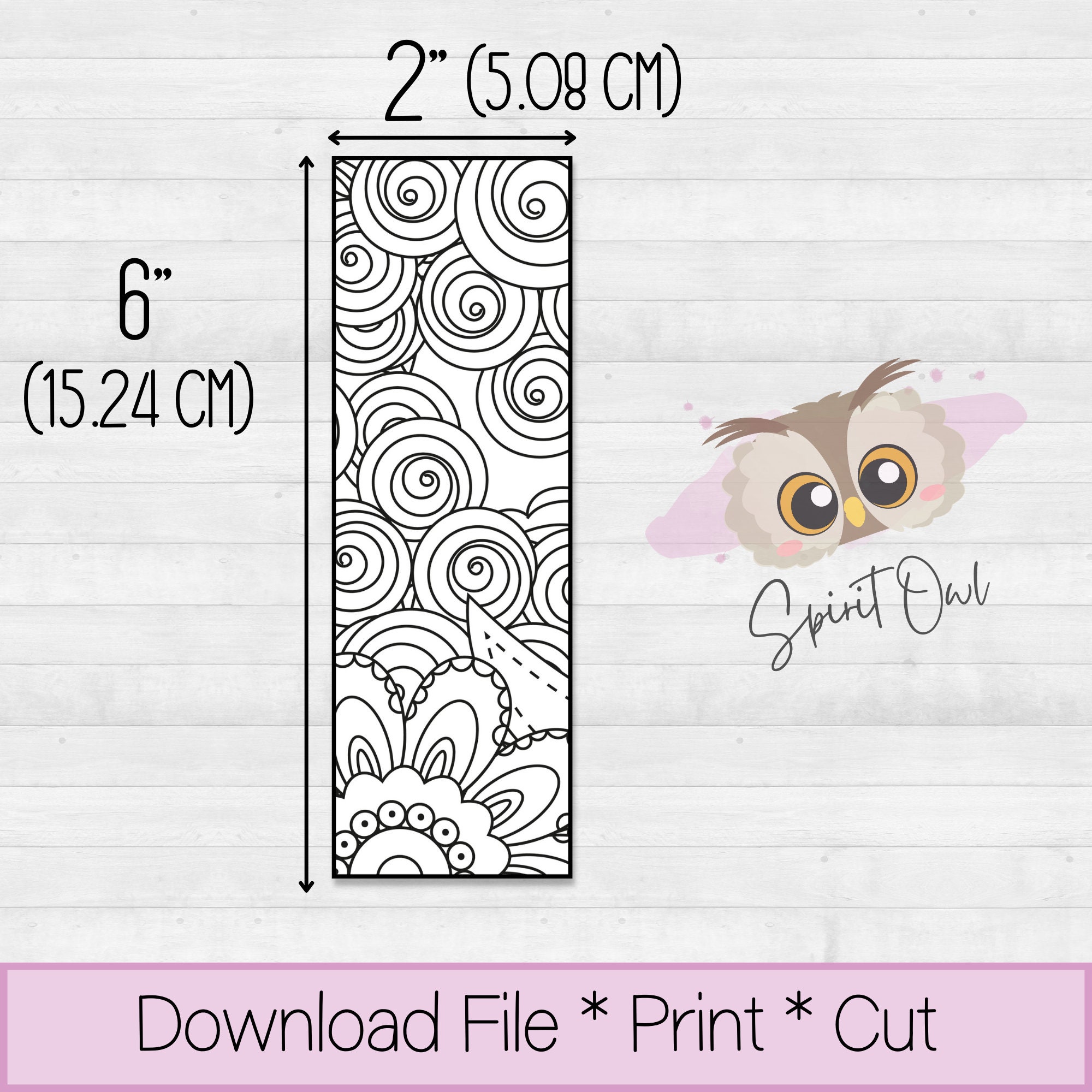 Floral Bookmark, Mandala Coloring Pages, Stocking Stuffers for College ...