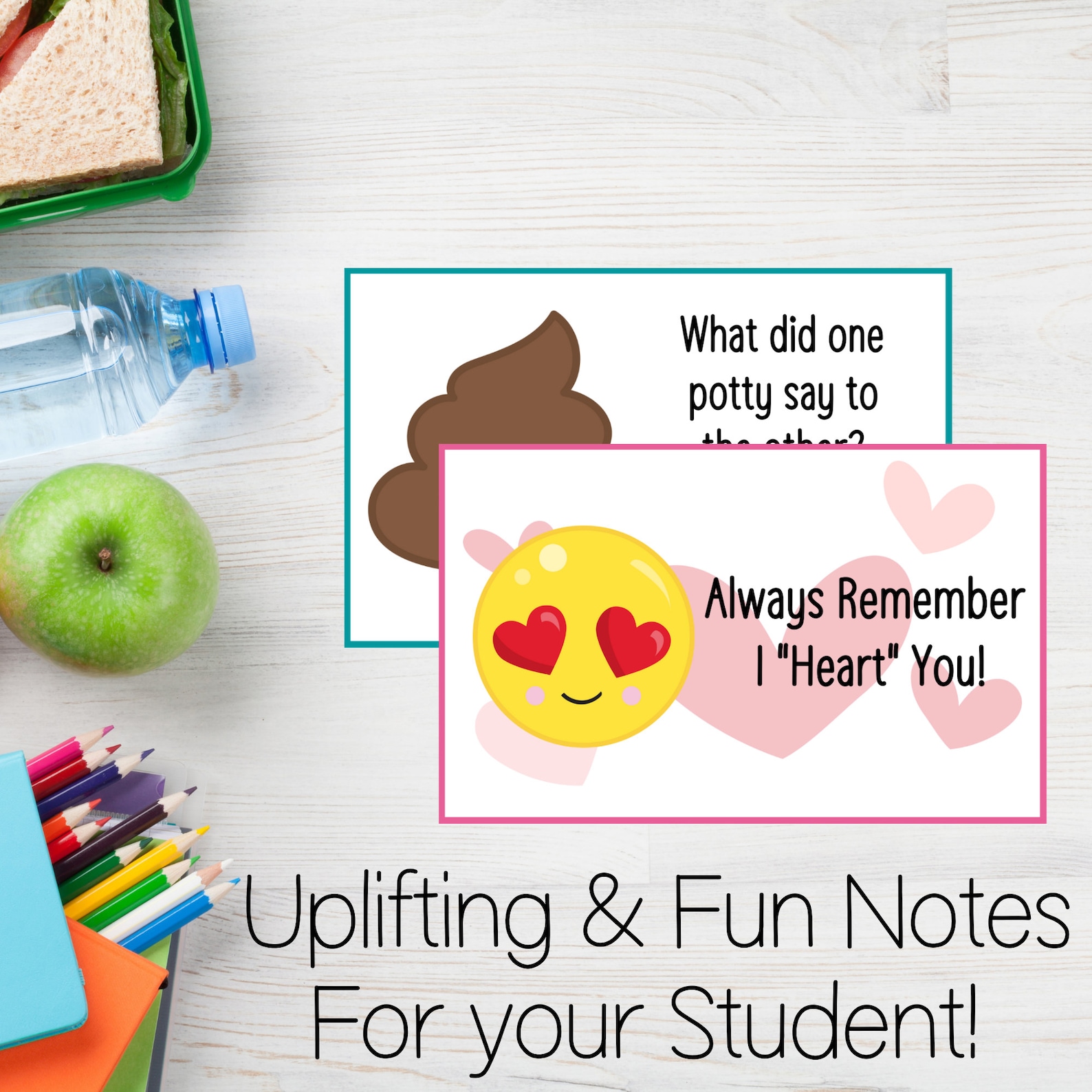 Emoji Gifts, Printable Lunchbox Notes, Lunch Box Cards for Kids ...