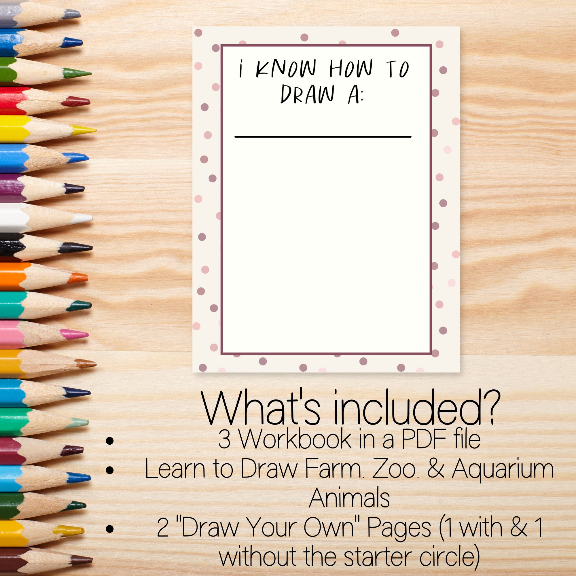 Learn to Draw Bundle, How to Draw Book, Art Gifts for Kids, Printable ...