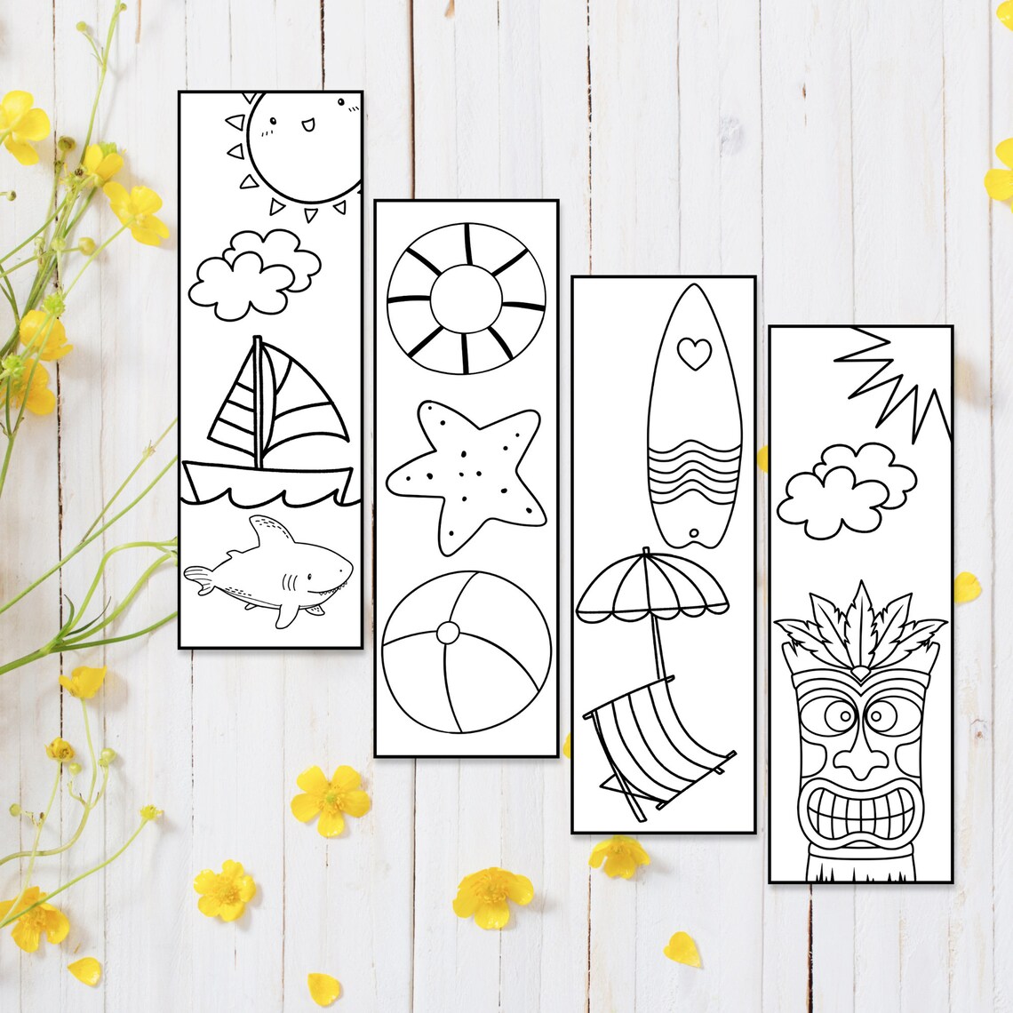 Beach Bookmark, Cheap Gifts for Teens, Bookmarks to Color, Best Friend ...