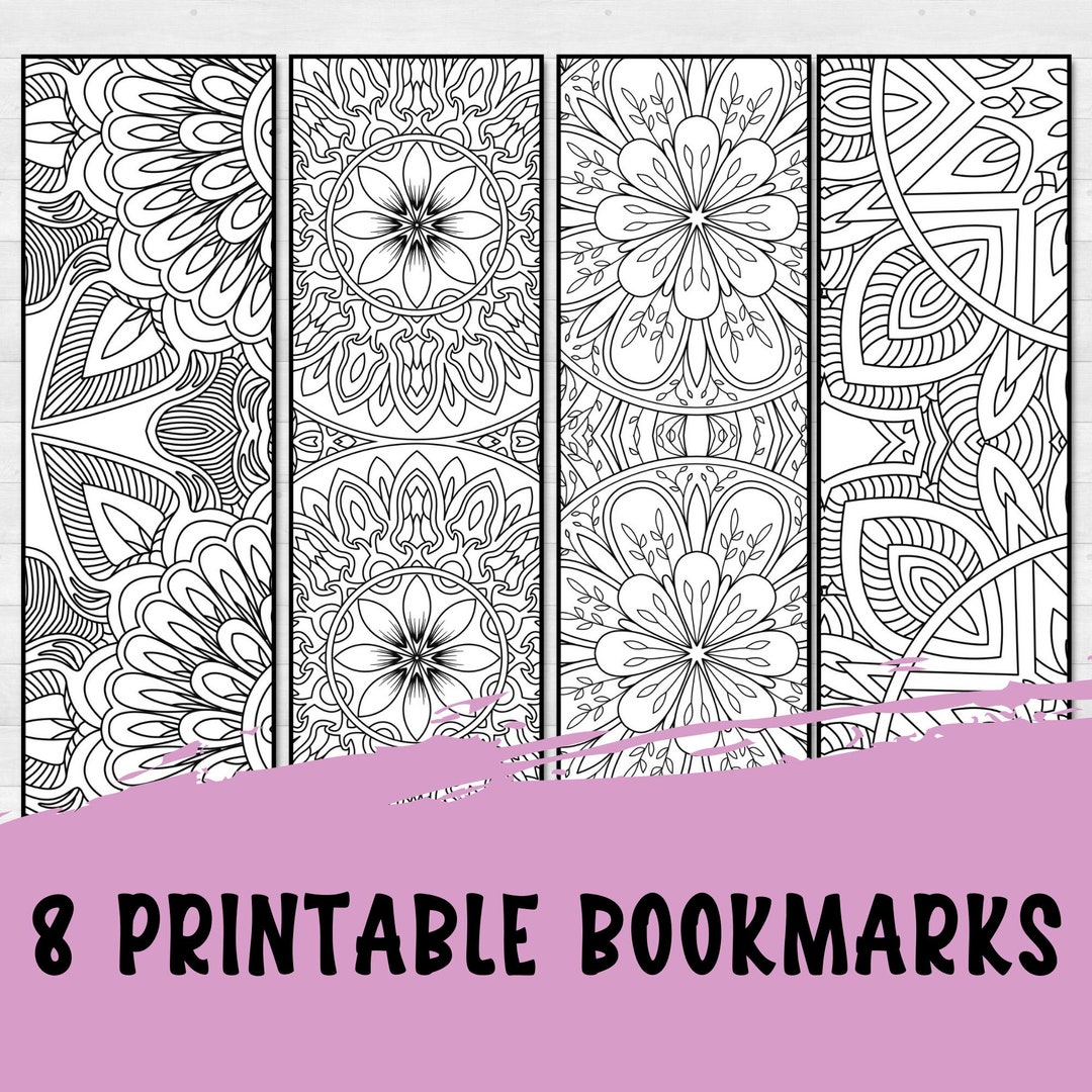 Mandala Gifts, Adult Coloring Bookmarks, Last Minute Birthday Gifts for ...