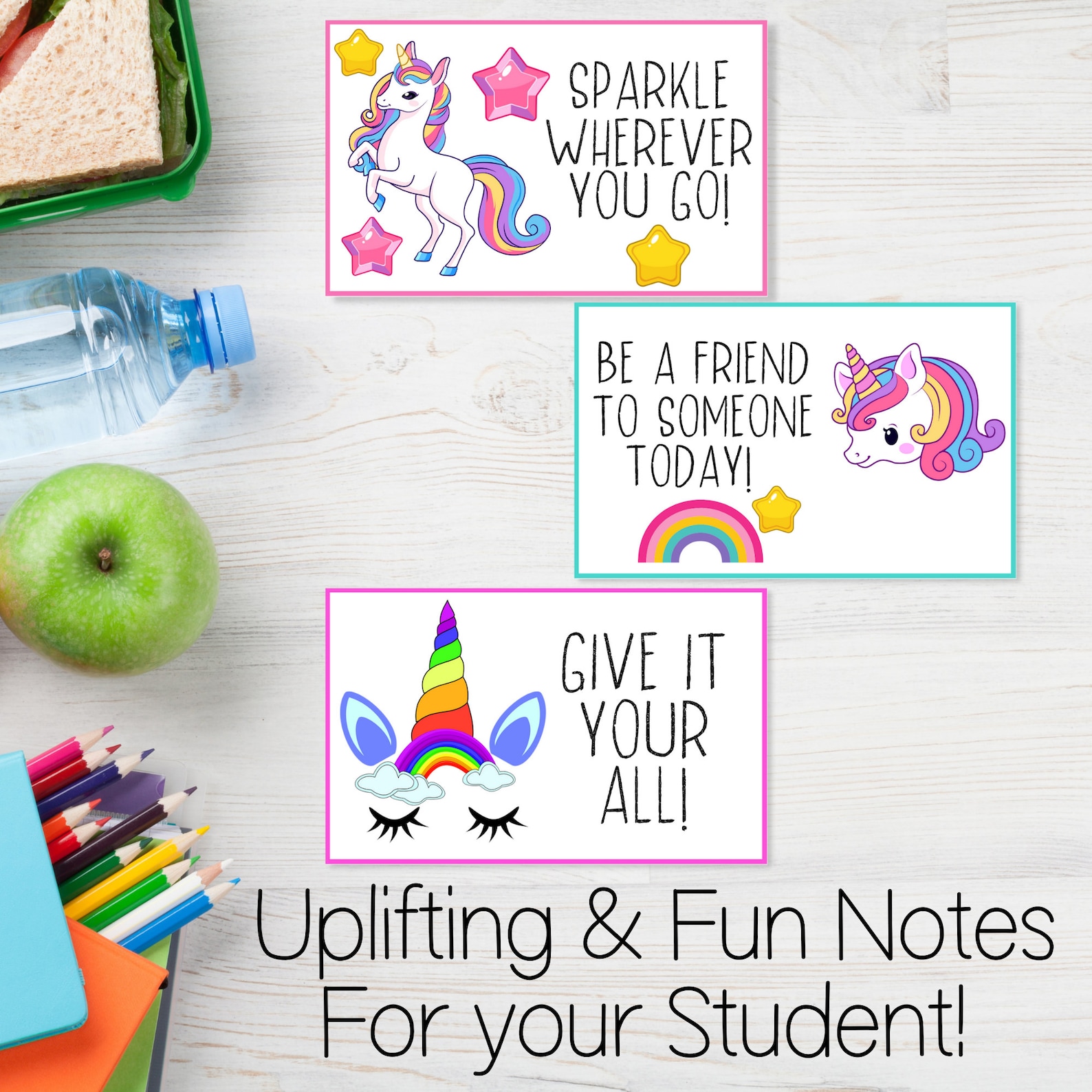 Back to School Gift, Lunchbox Notes Printable, Affirmation Cards for ...