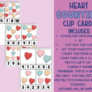 Math Flashcards, Counting Clip Cards, Homeschool Downloads, Printable ...