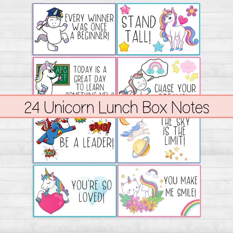 Back to School Gift, Lunchbox Notes Printable, Affirmation Cards for ...