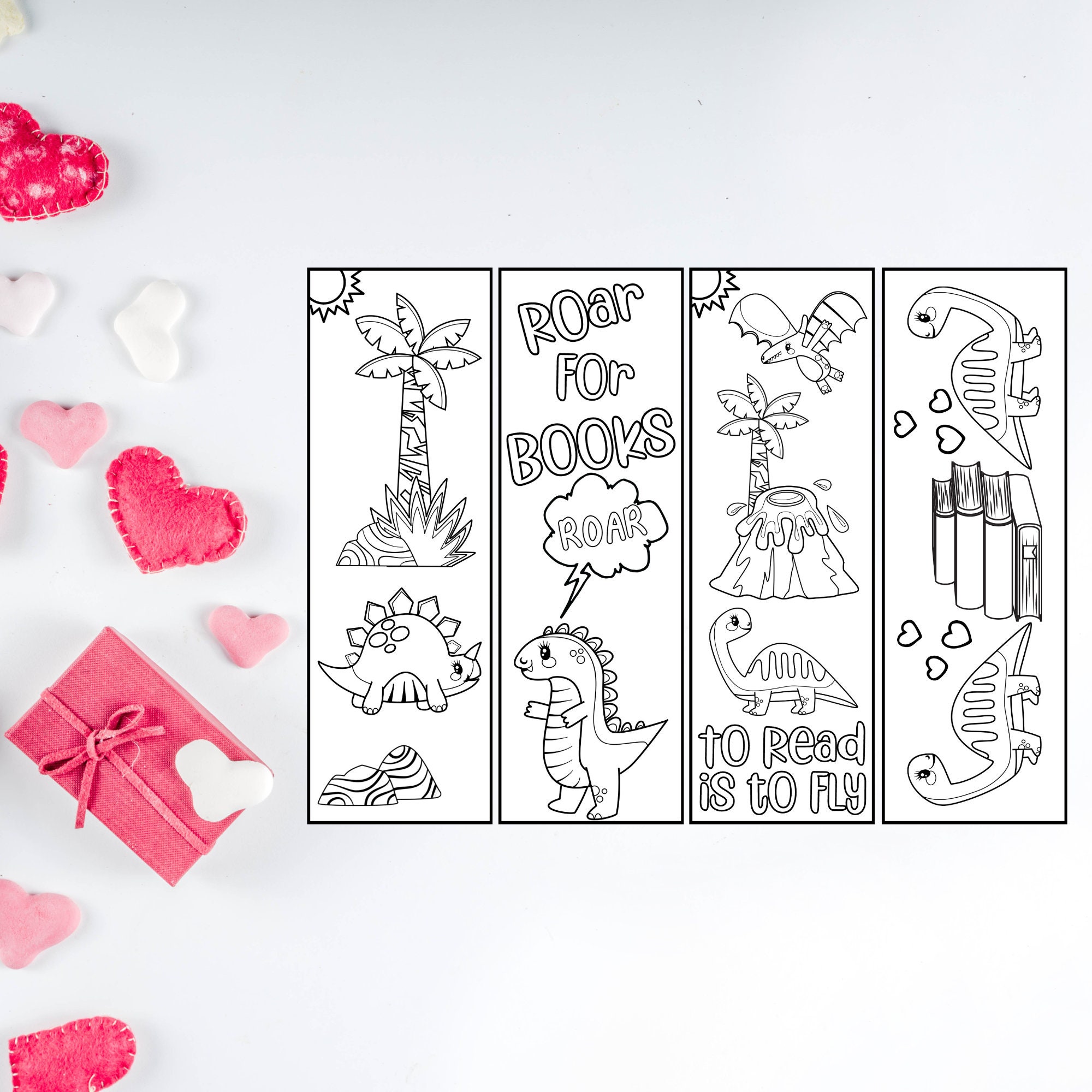 Dinosaur Gifts for Girls, Bookmarks to Color, Cheap Party Favors, Last ...