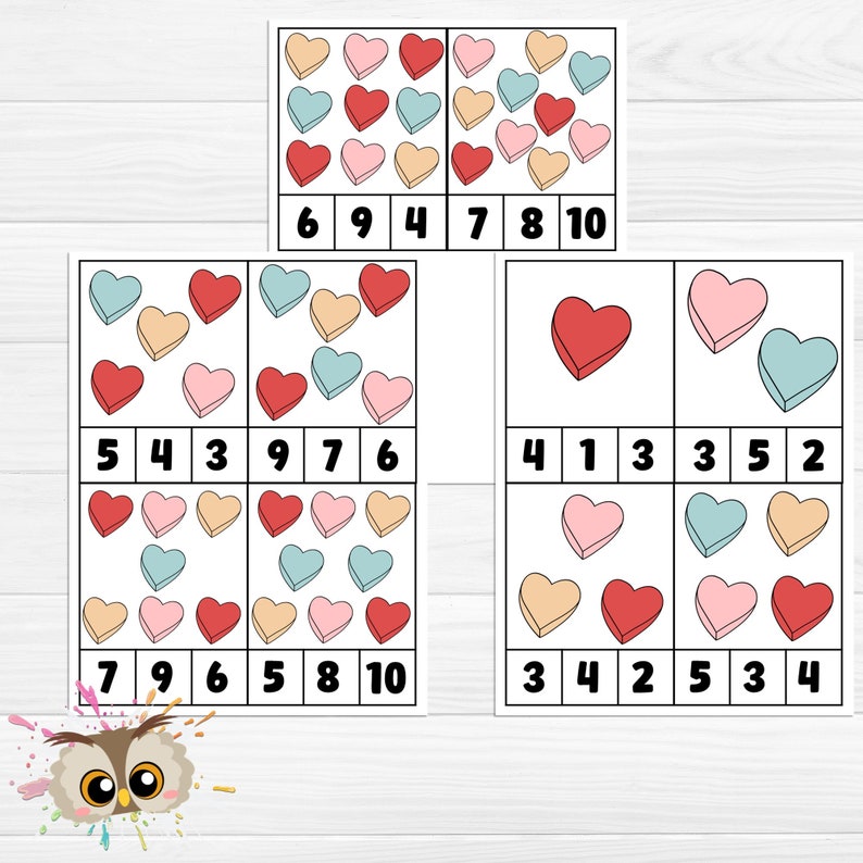 Math Flashcards, Counting Clip Cards, Homeschool Downloads, Printable ...