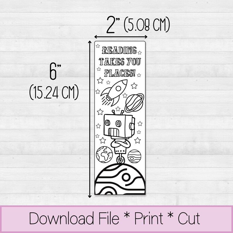 Coloring Bookmarks for Kids, Astronaut Party Favors, Space Gifts for ...