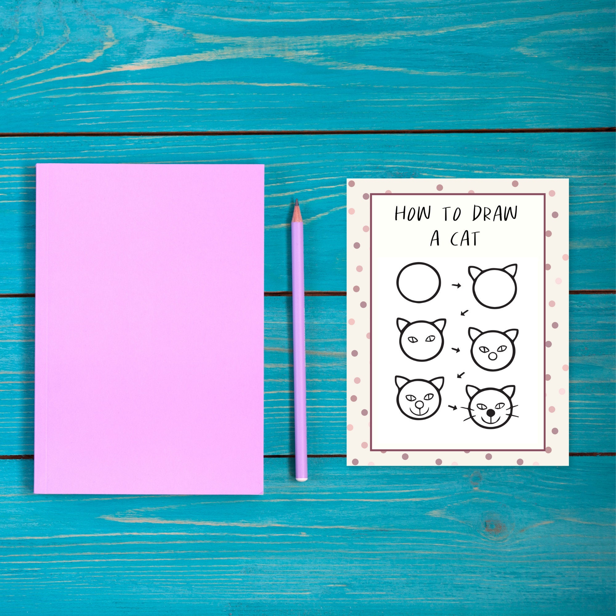 Learn to Draw Bundle, How to Draw Book, Art Gifts for Kids, Printable ...