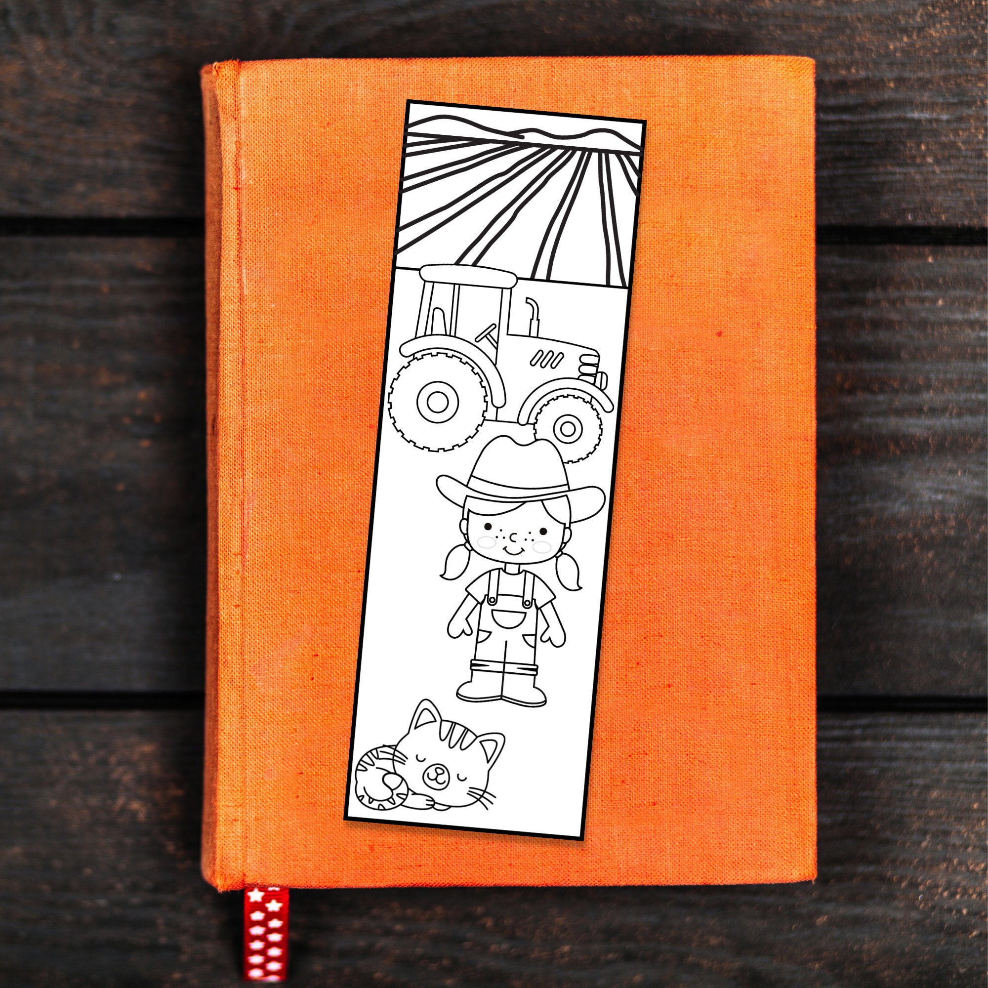 Farm Bookmarks to Color, Barnyard Party Favors, Cheap Gifts for ...