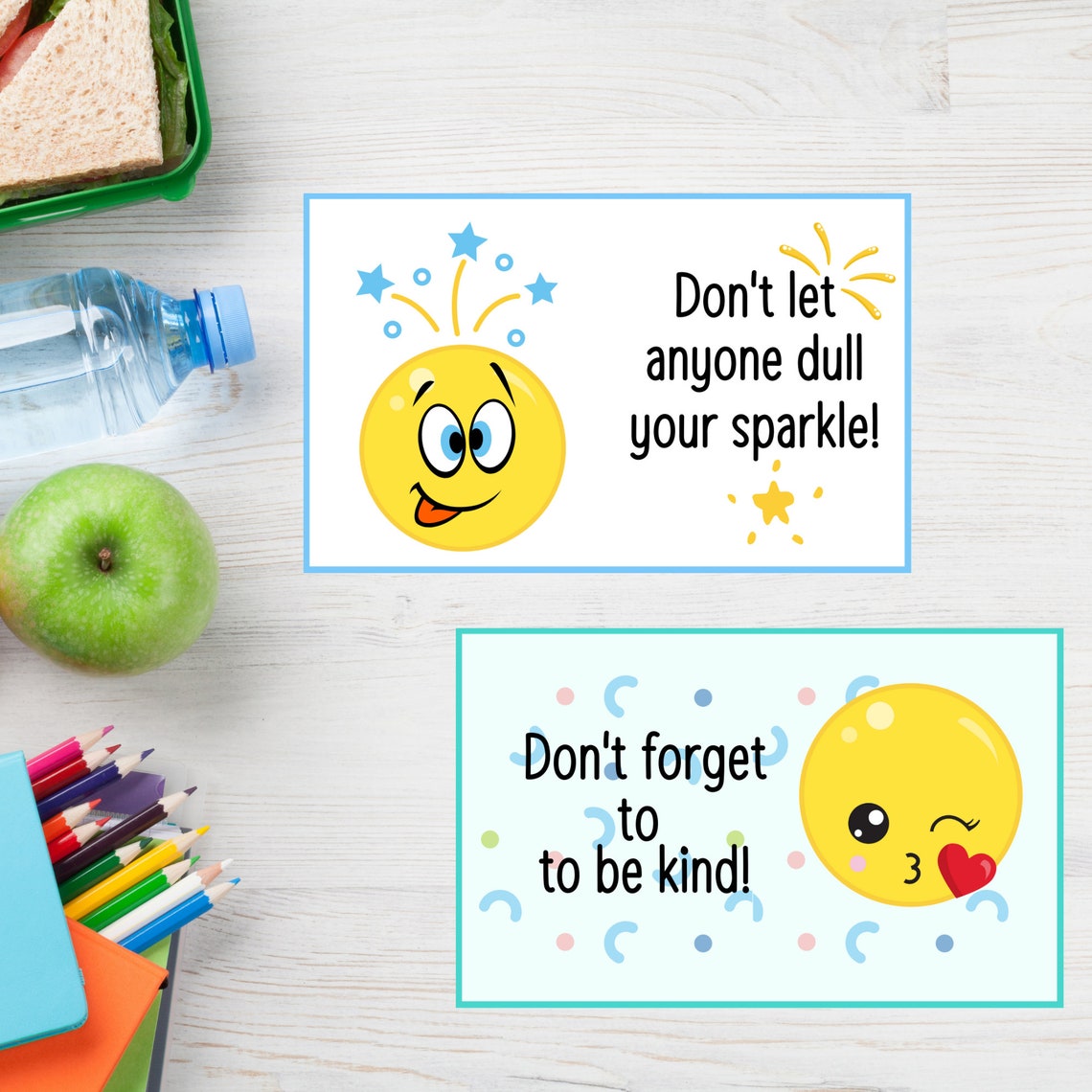 Emoji Gifts Printable Lunchbox Notes Lunch Box (Instant Download) - Etsy