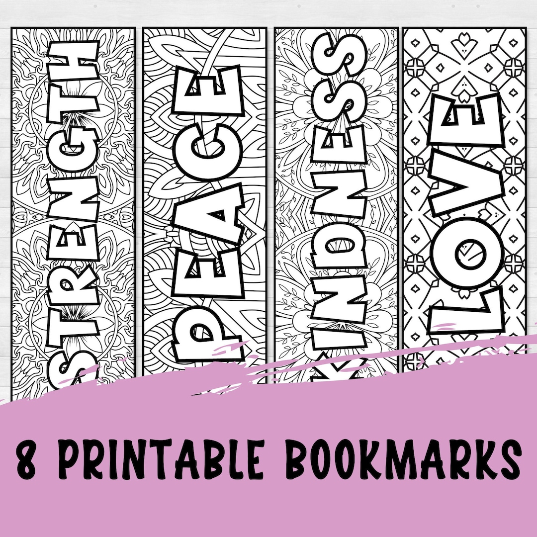 Inspirational Bookmarks, Mandala Coloring Pages Adult, Last Minute Gift ...