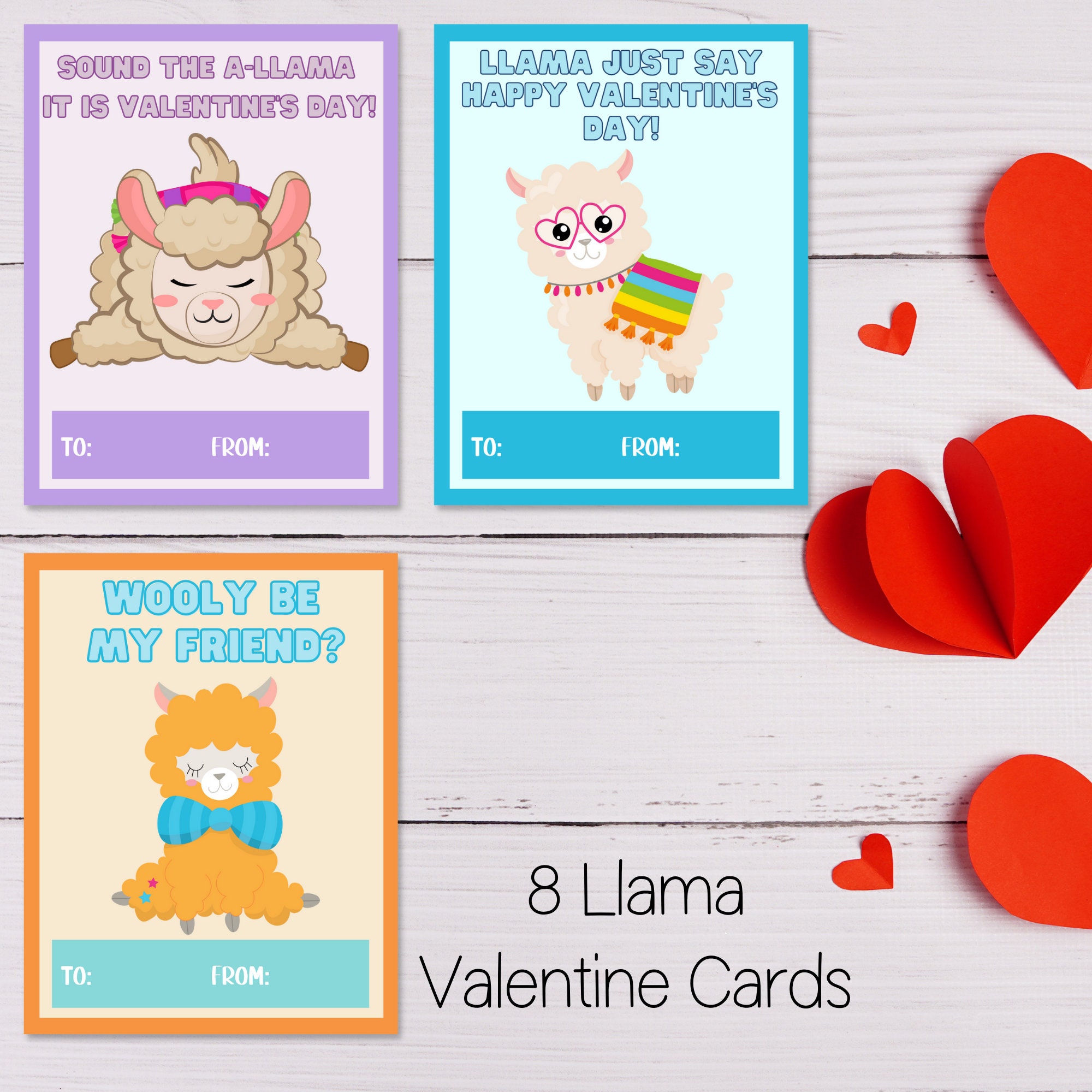 Valentine Card Bundle, Printable Valentine Cards for Classroom, Emoji ...