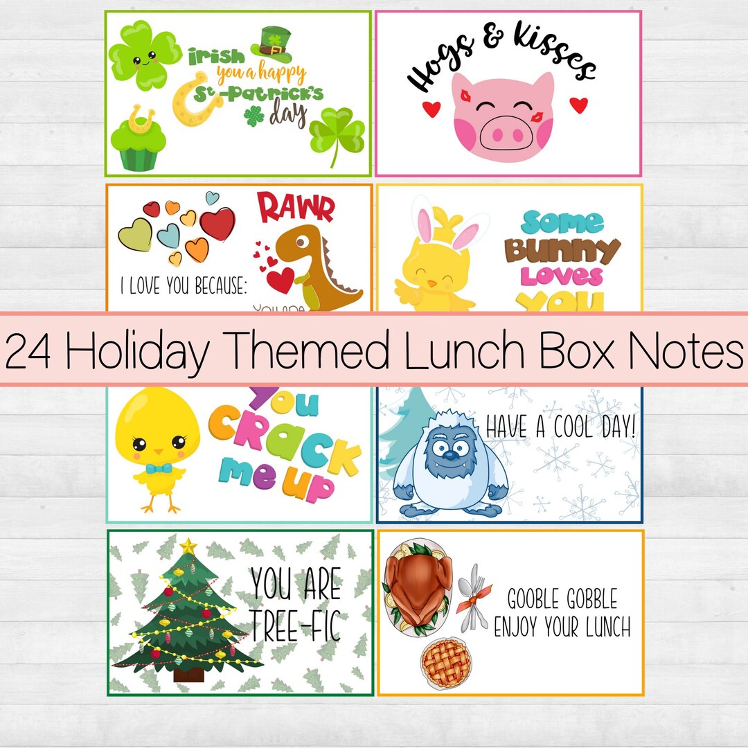 Seasonal Note Cards for Kids, Lunch Box Jokes, Affirmation Cards ...