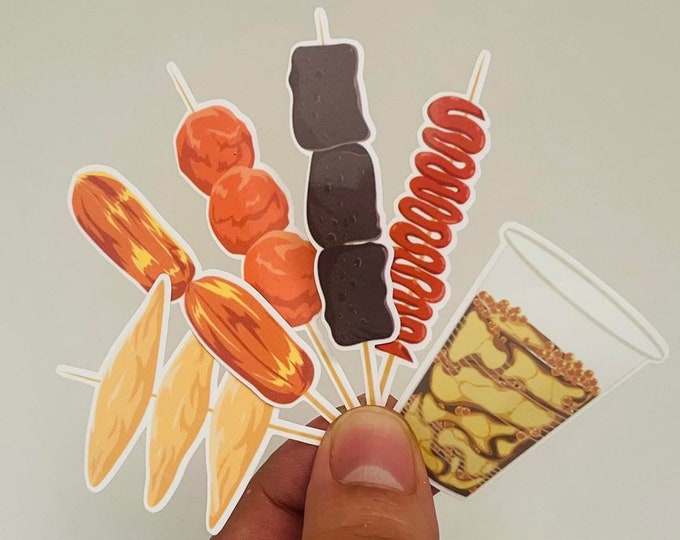 Pinoy Street Food Stickers Pack of Six Stickers Filipino Food Sticker ...