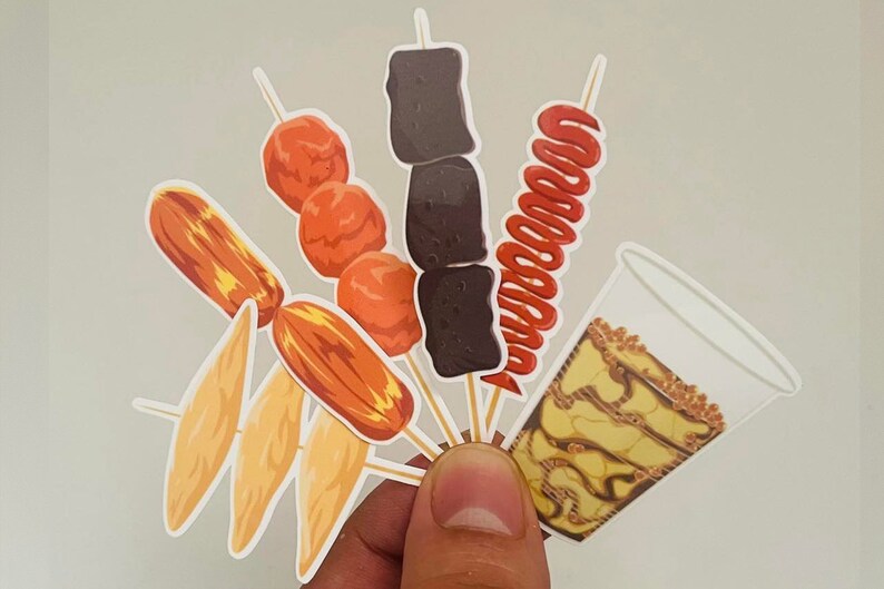 Pinoy Street Food Stickers Pack of Six Stickers Filipino - Etsy