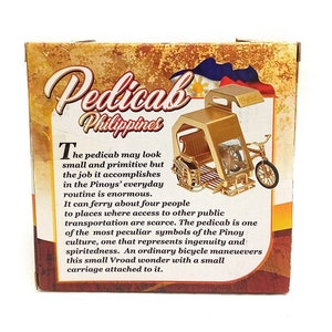 Die-cast Metal Philippine Pedi Cab Collectible Souvenir Games Toy Car ...
