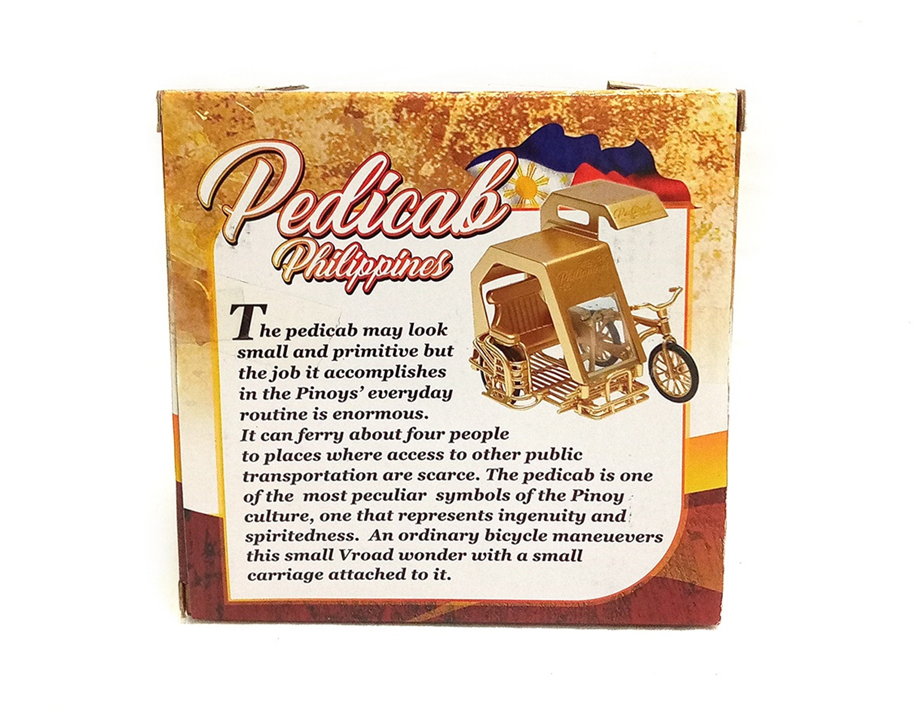 Die-cast Metal Philippine Pedi Cab Collectible Souvenir Games Toy Car ...