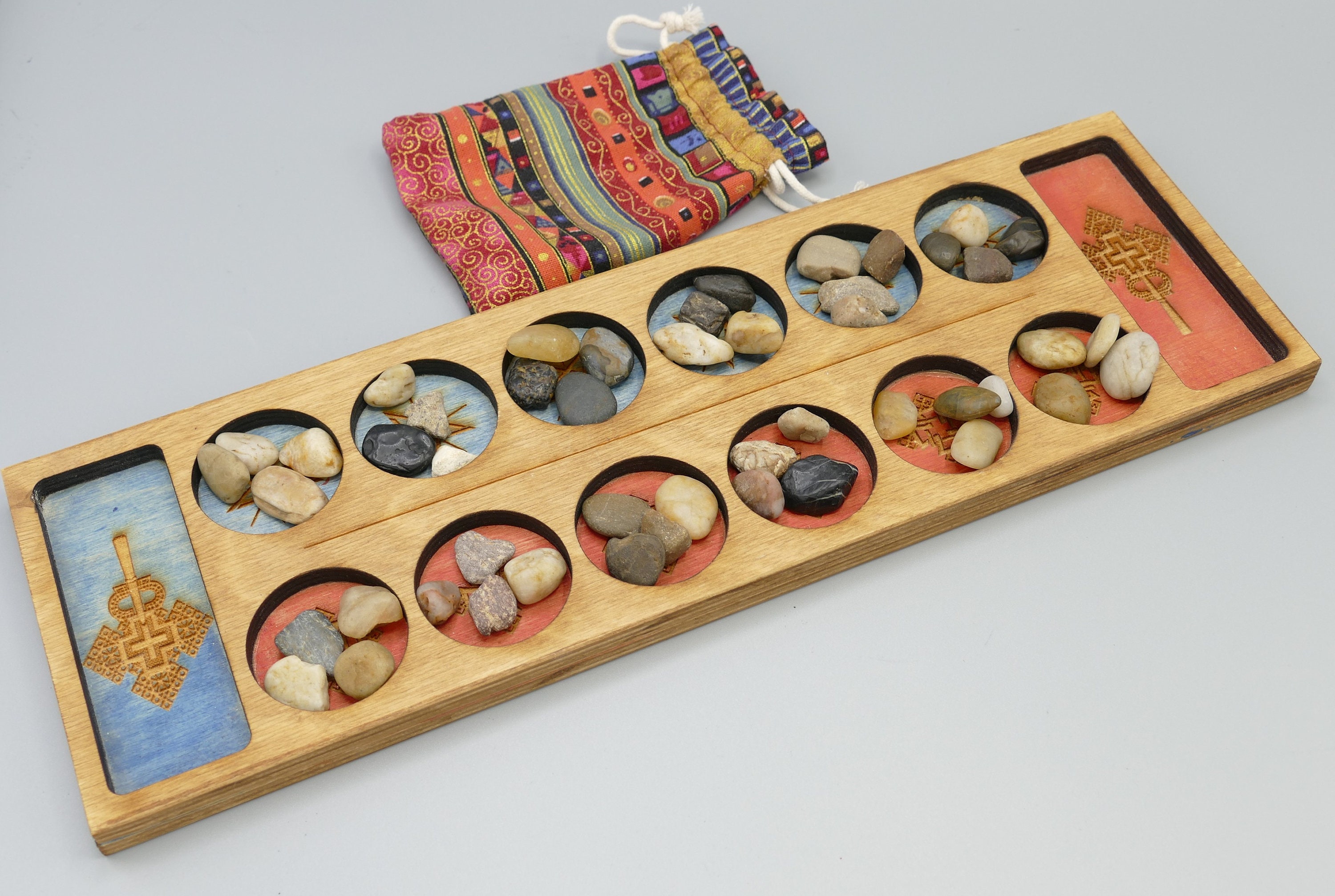 Mancala Board Game - Etsy