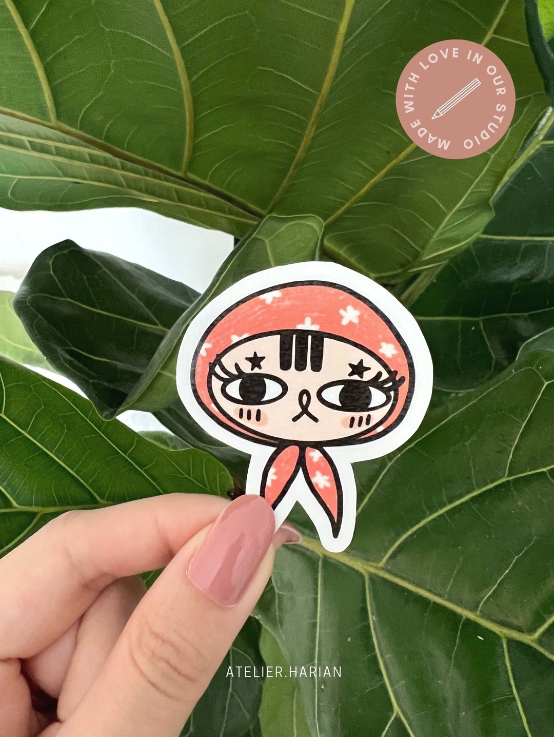 HIJABI CAT STICKER - Etsy