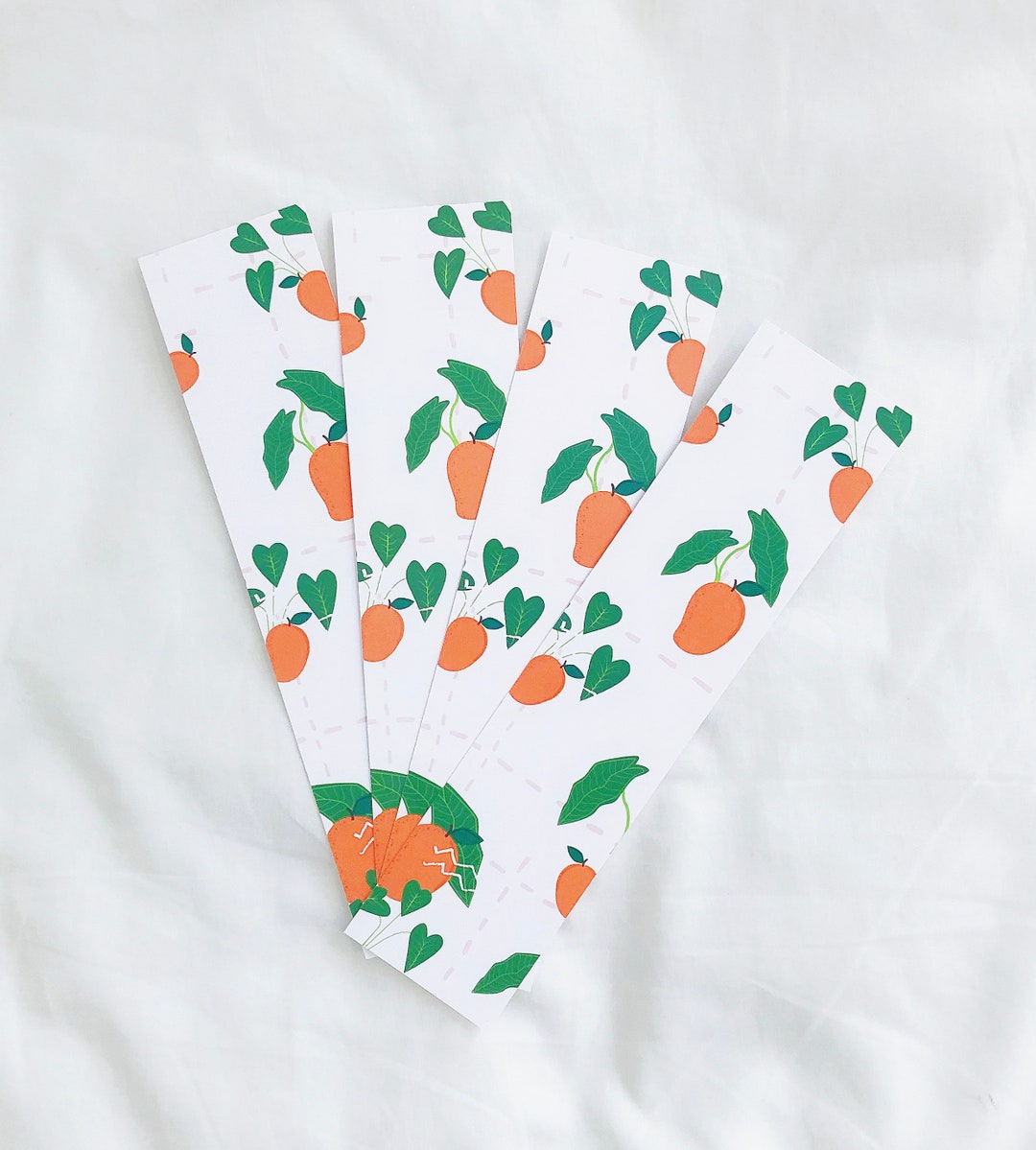 Exotic Fruit BOOKMARK Mango Illustration Cute Bookmark - Etsy