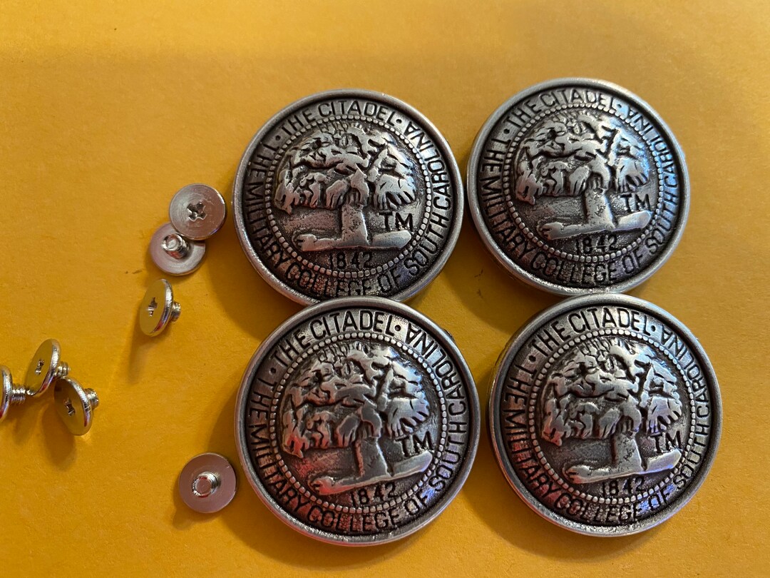Lot of 4 the Citadel Military College Conchos 1 1/4 Wide - Etsy