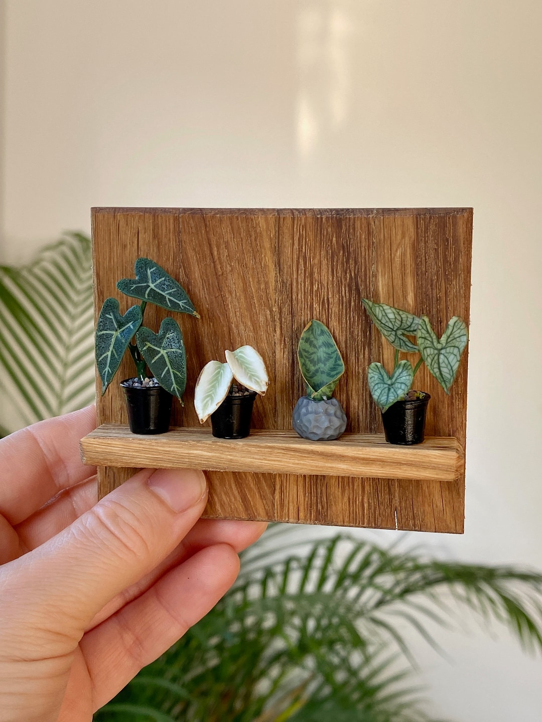 Miniature Plant Set 1 Made From Polymer Clay on Shelf - Etsy