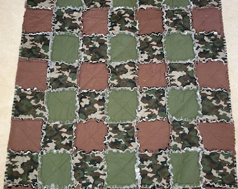 Camo Rag Quilt | Etsy