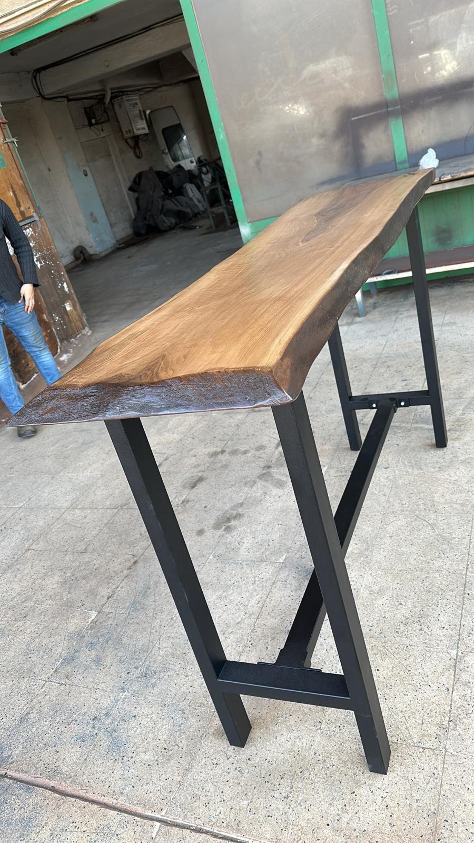 Custom Walnut Bar Table: Unique Design Pub Table - Etsy