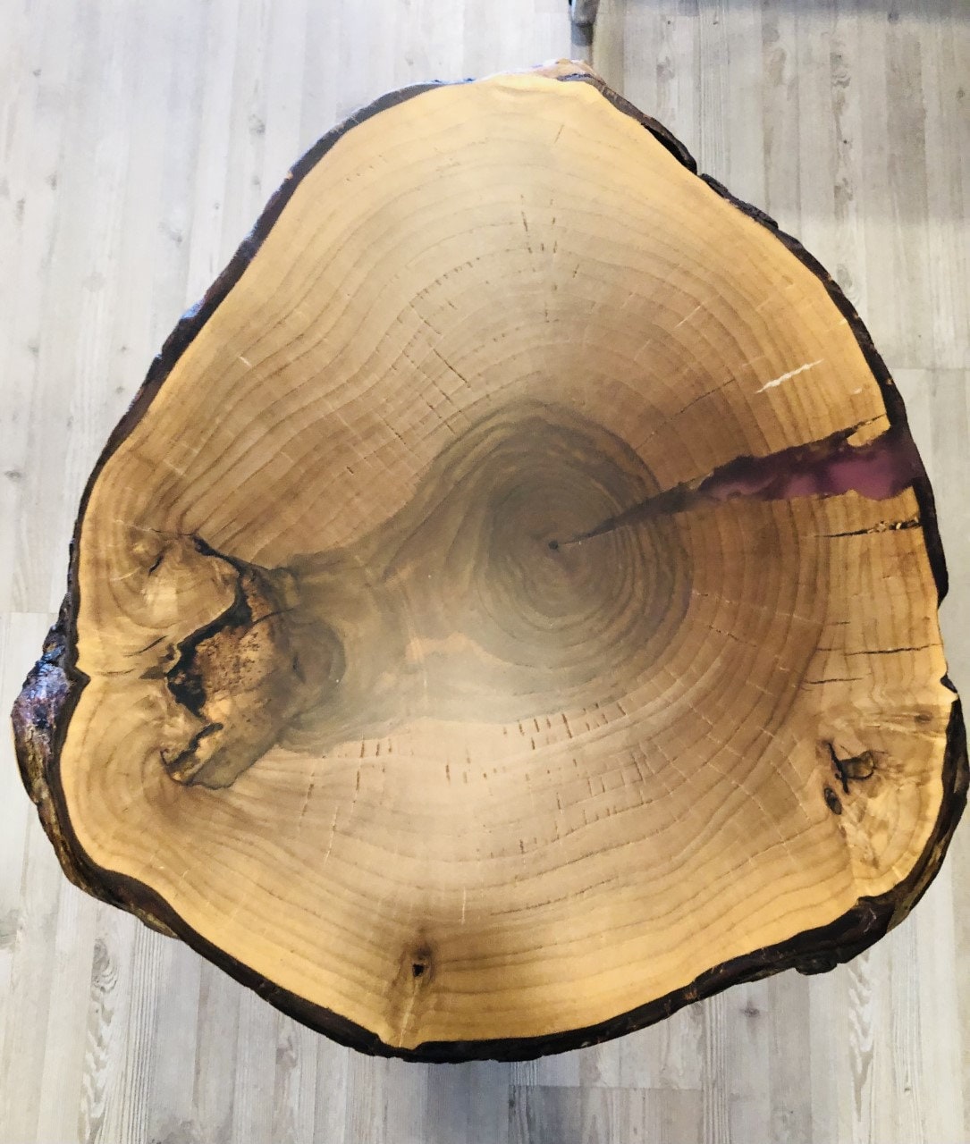 Live Edge Round Coffee Table Live Edge Side Table Rustic - Etsy