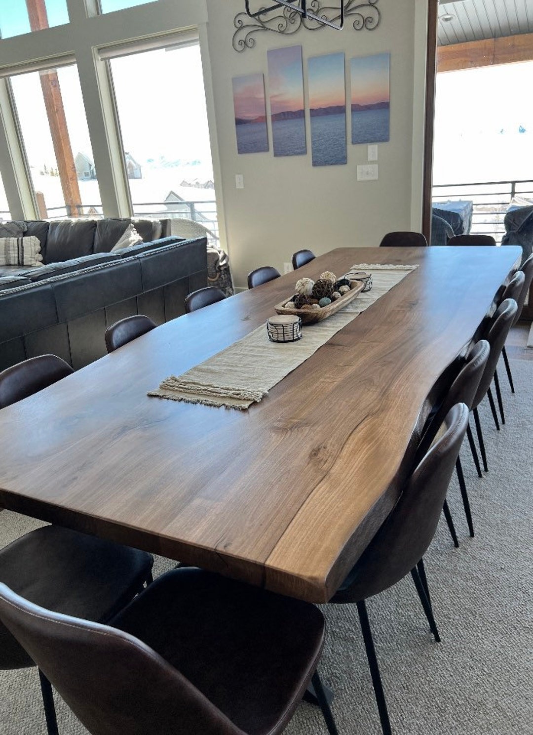 Make to Order Garden Table,kitchen Table,live Edge Table, Dining Table ...