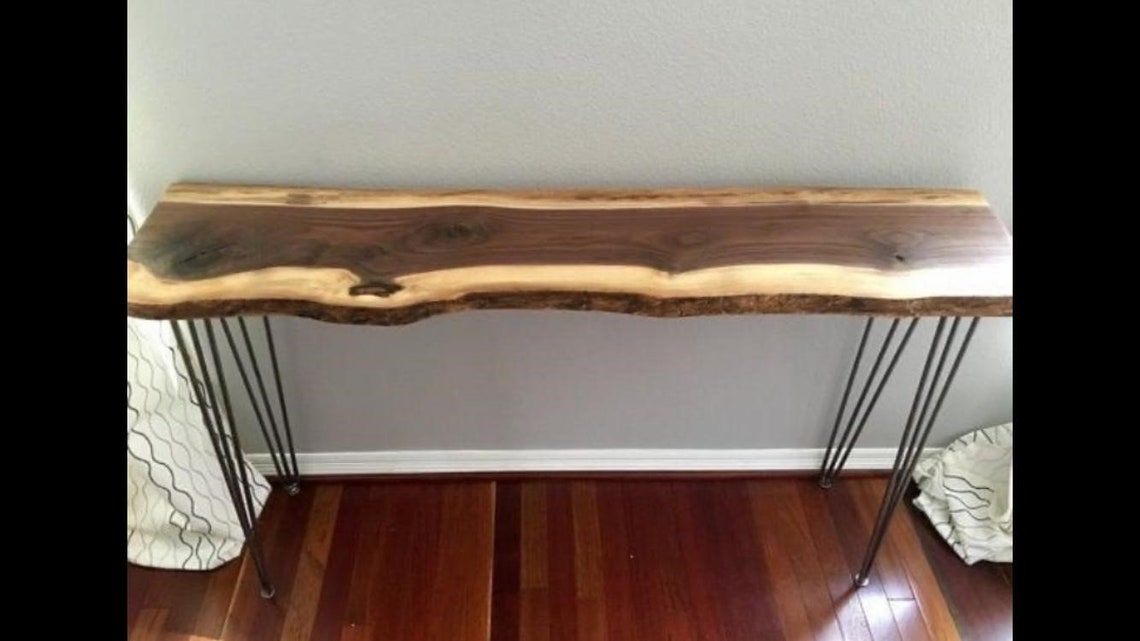 Home Entryway Furniture,console Hall Table Dining, Slab , Natural Solid ...