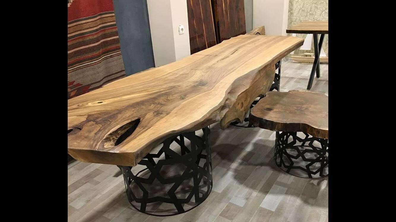 Narra wood dining table store